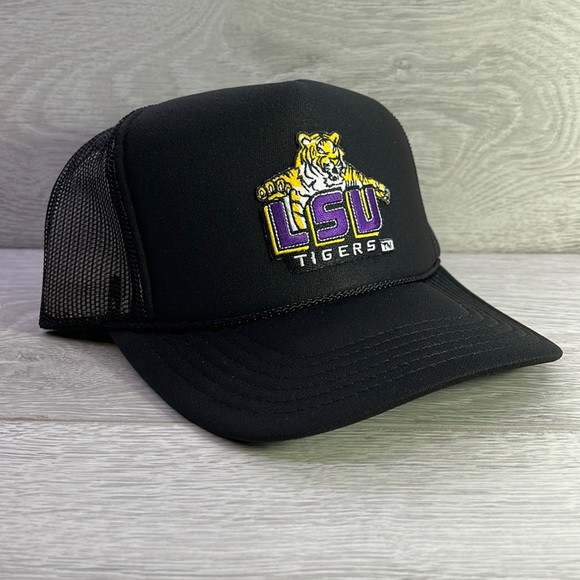 OTTO | Accessories | New Vintage Style Lsu Tigers Black Trucker Hat Cap ...